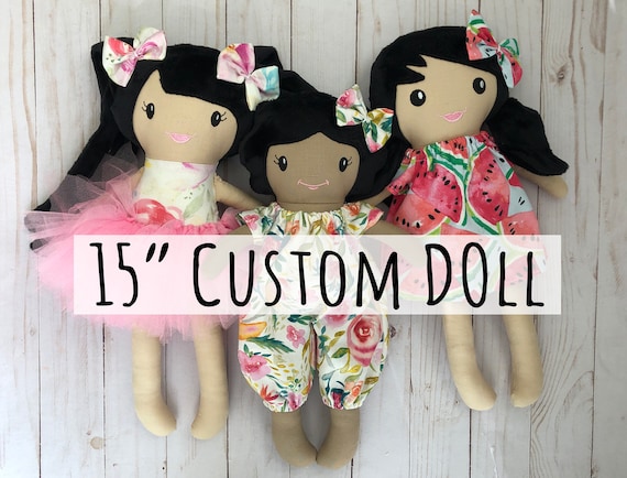Custom Rag Doll Dress up Doll Handmade Doll for Girls - Etsy