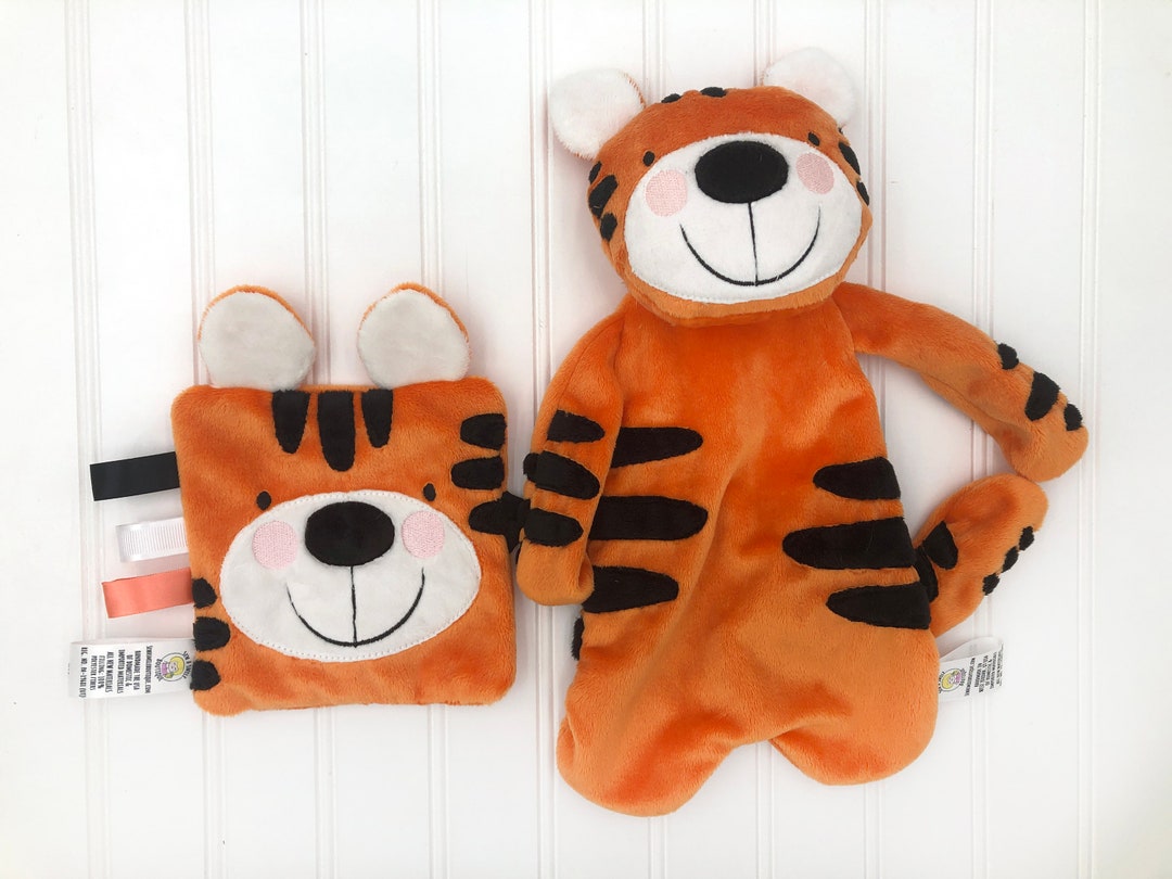 Personalized Tiger Lovey for Baby Boy, Jungle Baby Shower Gift Set ...
