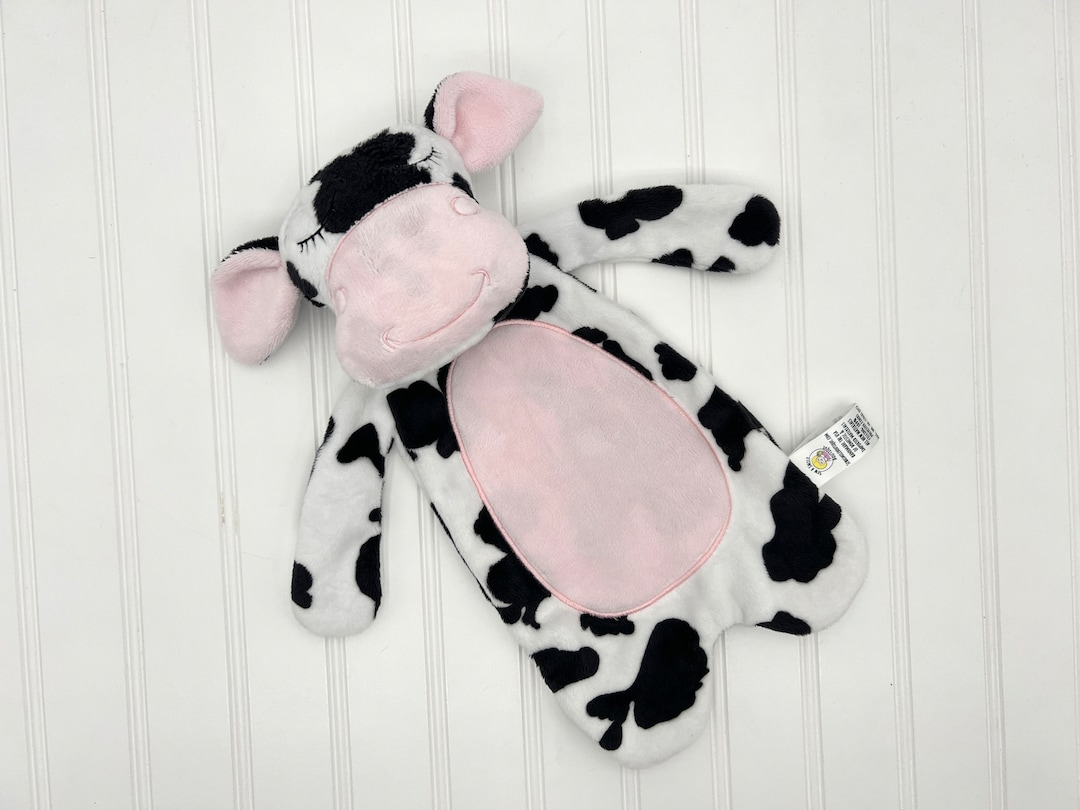 Personalized Cow Lovey for Baby Boy, Baby Lovies for Baby Girl, Snuggle ...