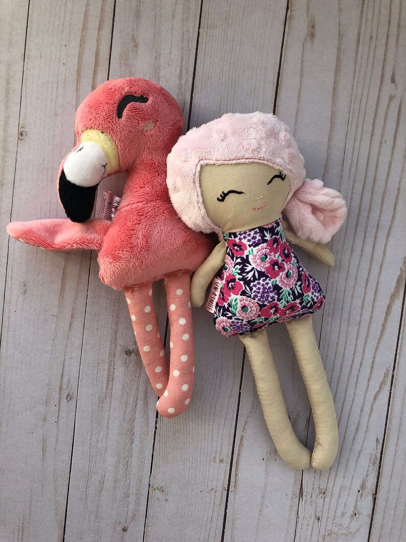 Mini Rag Doll First Doll for Baby Girl Personalized Cloth - Etsy