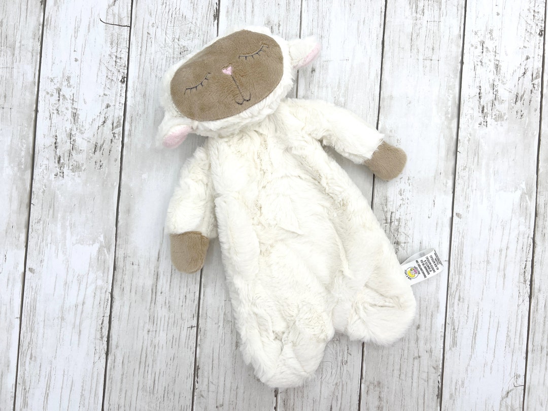 Personalized lamb lovey, snuggle animals, lamb baby gift girl, farm ...