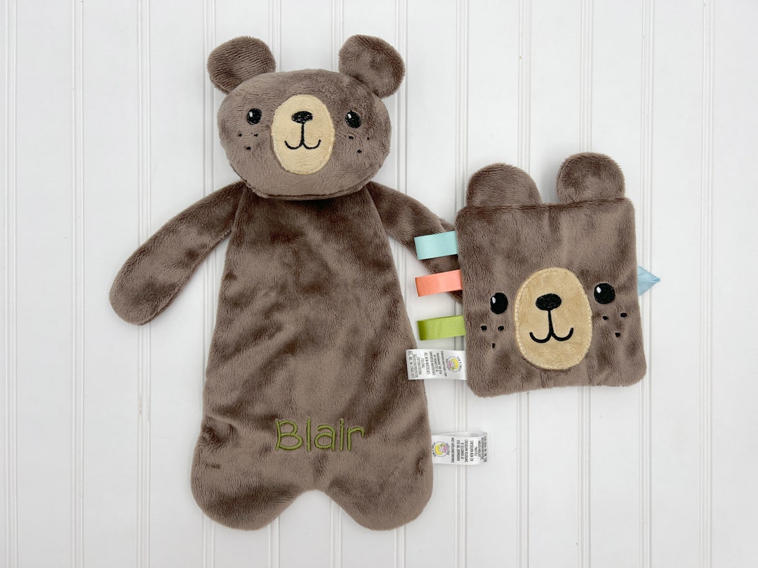 Bear Lovey for Baby, My First Teddy Bear Baby Gift Set, Personalized ...