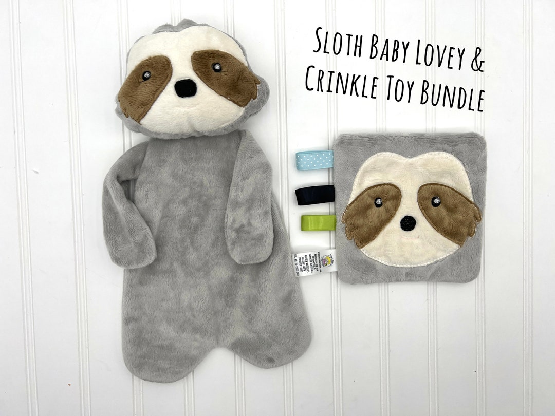 Sloth Baby Gift, Personalized Baby Lovey, Sloth Lovey, 1st Birthday ...