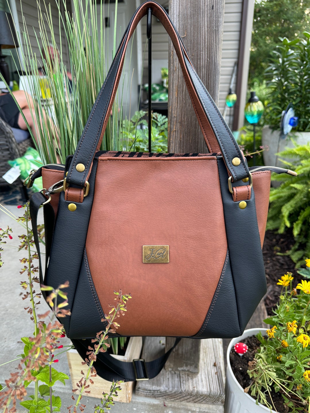 Pre-order Brown and Black Samaren Shoulder Bag - Etsy