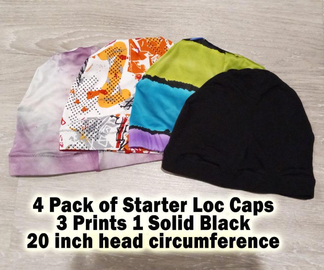 4 Pack Starter Loc Caps for New Locs Lock Socks Headband Loc Dreadlock ...