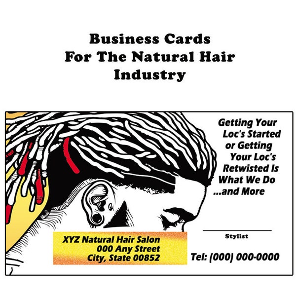 Natural Hair Salon Business Cards - Etsy