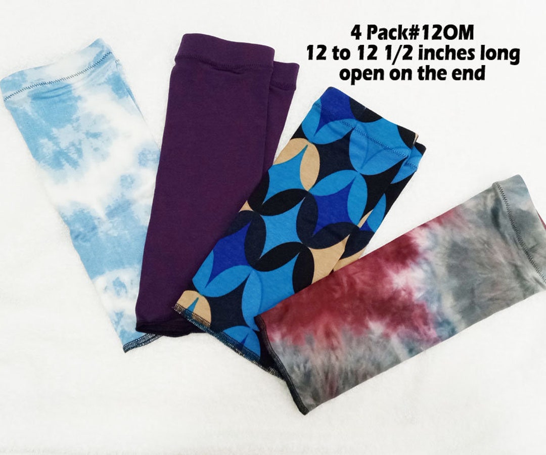 12 to 12 1/2 Inches Long 4 Pack 12OM Lock Socks Headband Loc Dreadlock ...