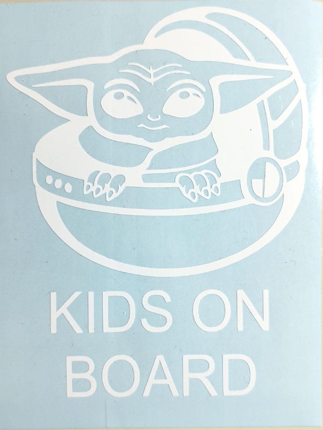 Kids on Board Vinyl Decals for Vehicle Window or Gas Tank. Decal Size ...