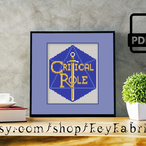 Mighty Nein Level 10 Cross Stitch Pattern Critical Role D&D - Etsy