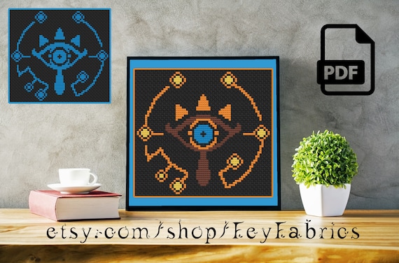 Sheikah Eye Breath of the Wild Cross Stitch Pattern | Etsy