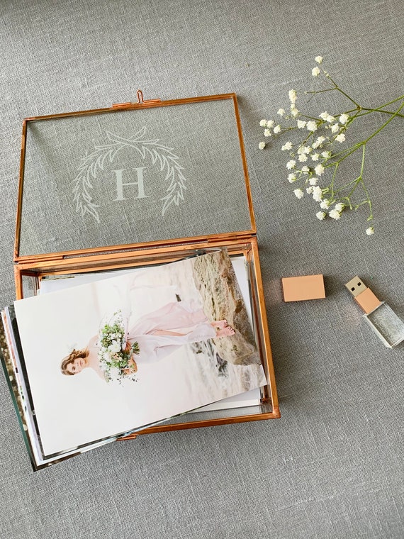 Personalized Photo Glass Box Engraved Image Box 4x6 5x7 - Etsy