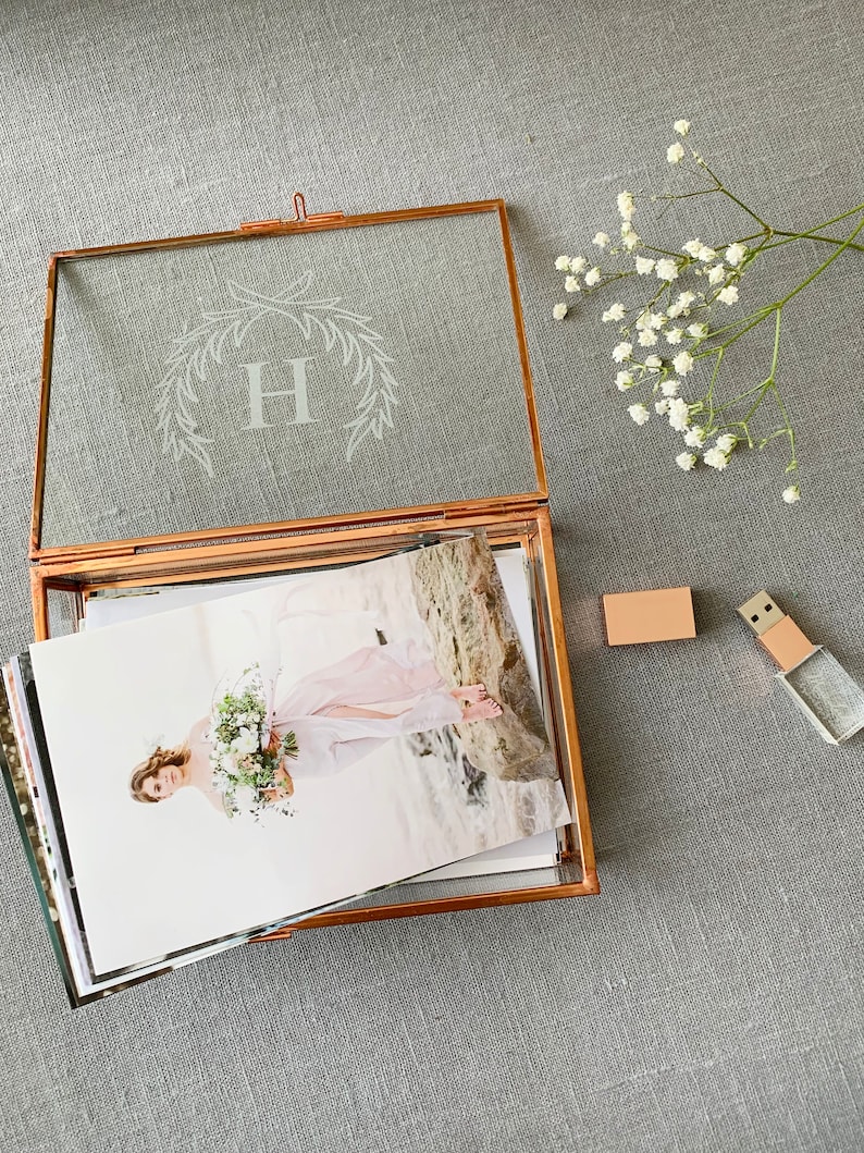 Personalized Photo Glass Box Engraved Image Box 4x6 5x7 - Etsy