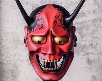 Japanese Kabuki Mask | Etsy