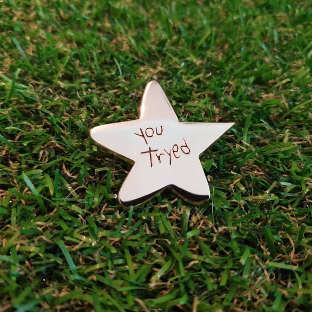 You Tryed Golden Star Meme Enamel Pin - Etsy UK