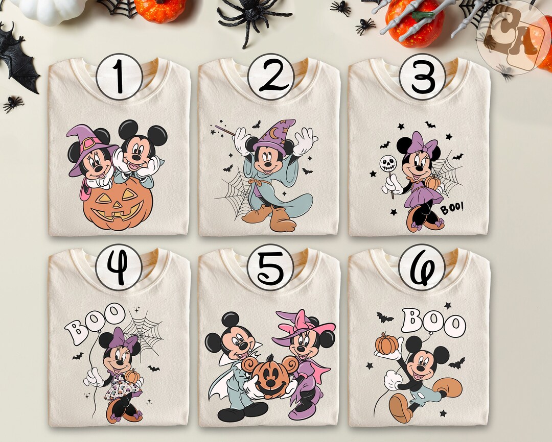 Retro Mickey Minnie Boo Bash Halloween Shirt, Disney Halloween Kid ...
