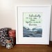 Ocean Quote Print Inspirational Wall Art Ocean Painting With - Etsy