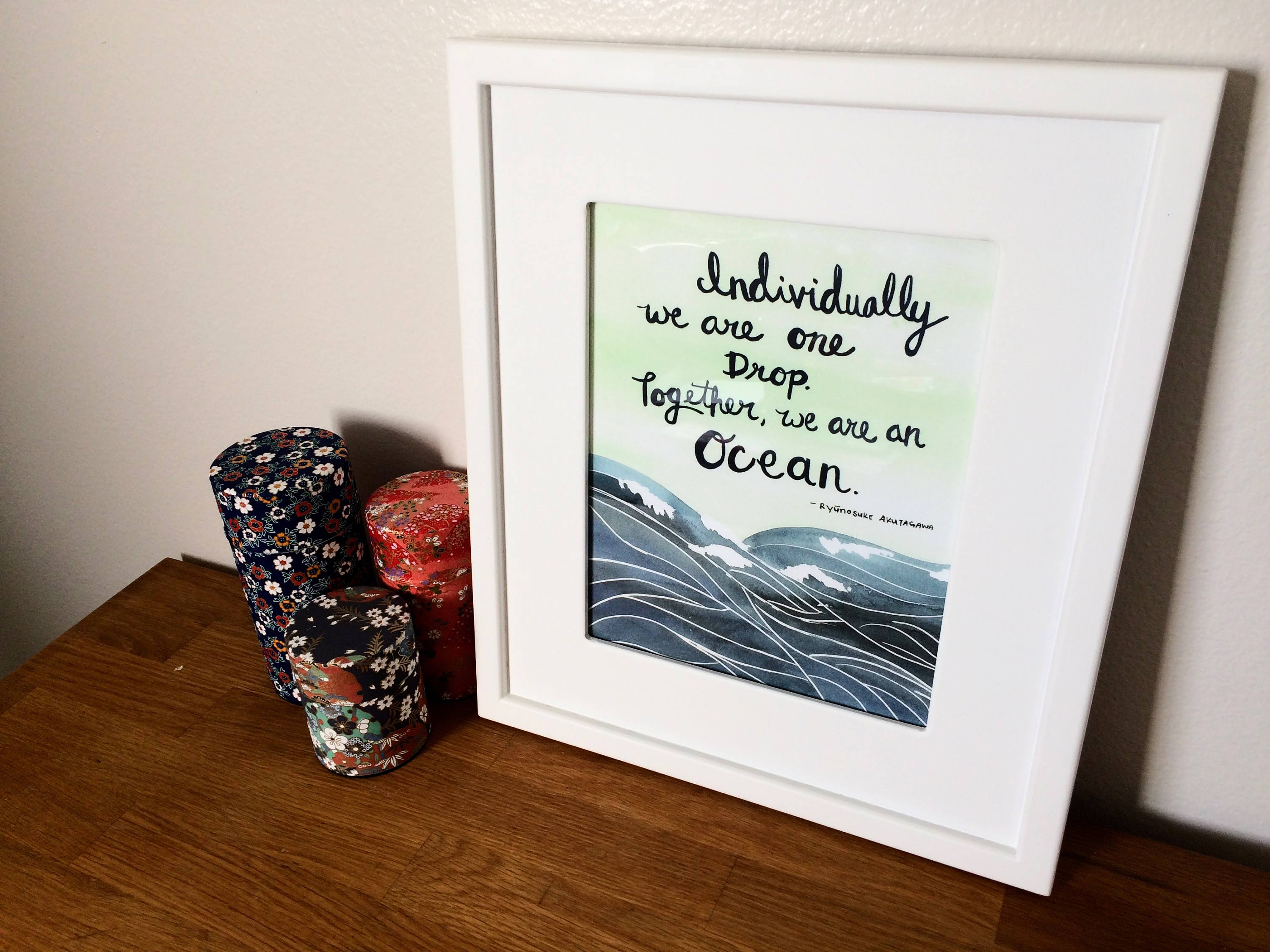 Ocean Quote Print, Inspirational Wall Art, Ocean Painting With ...