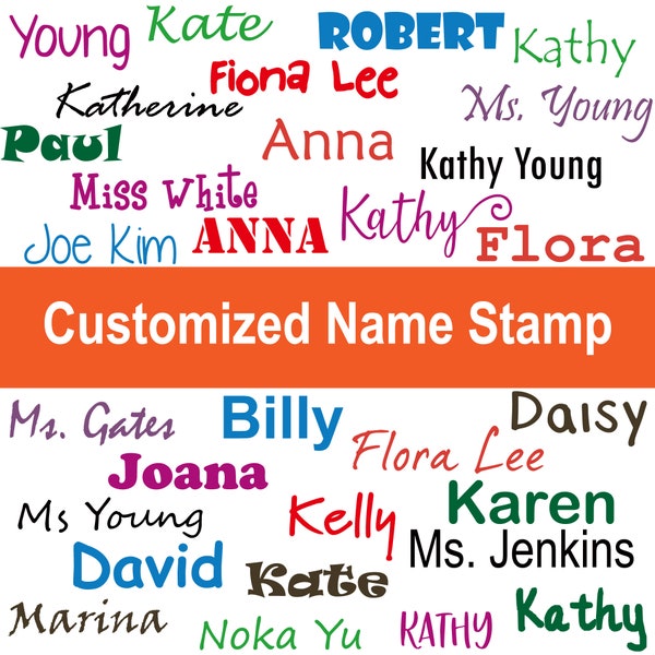 Name Stamp - Etsy