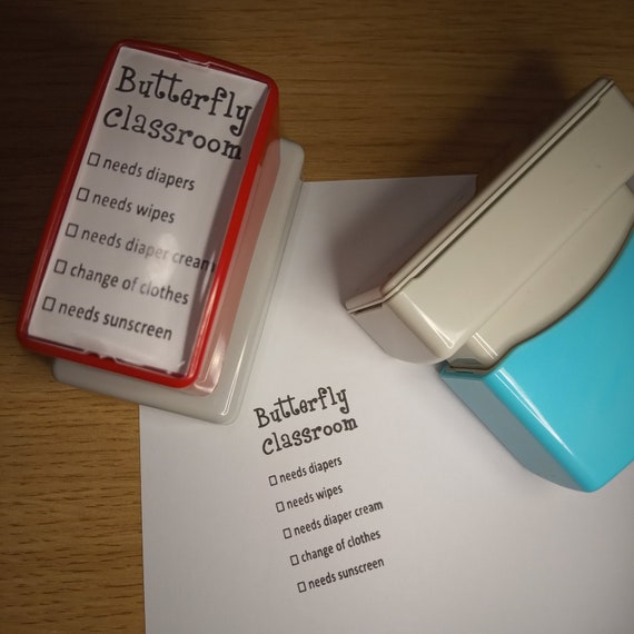 60x30mm Customized Stamp Self-inking Stamp Checklist Stamp | Etsy