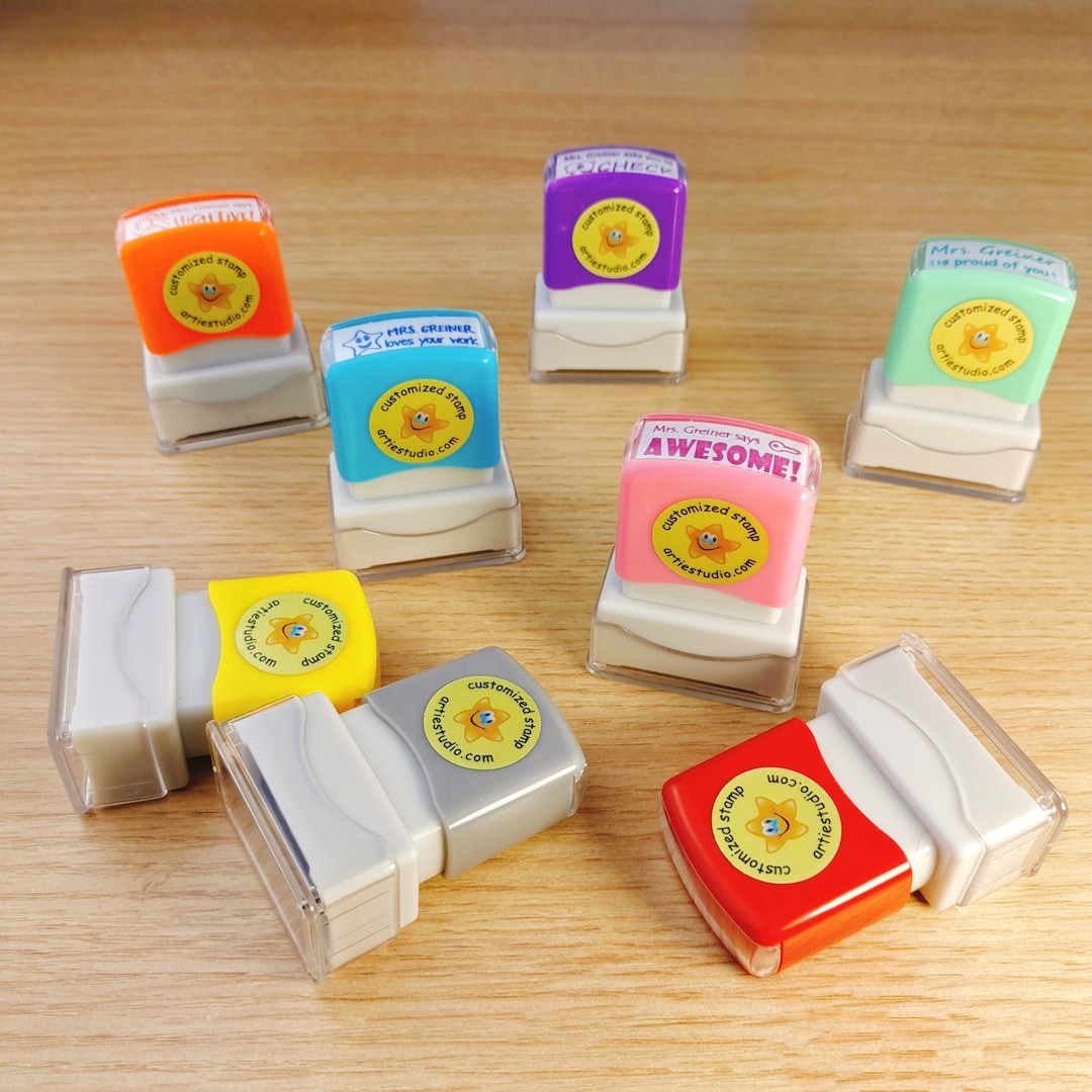 Personalized Teacher Stamp | Customized Teacher Grading Stamps ...