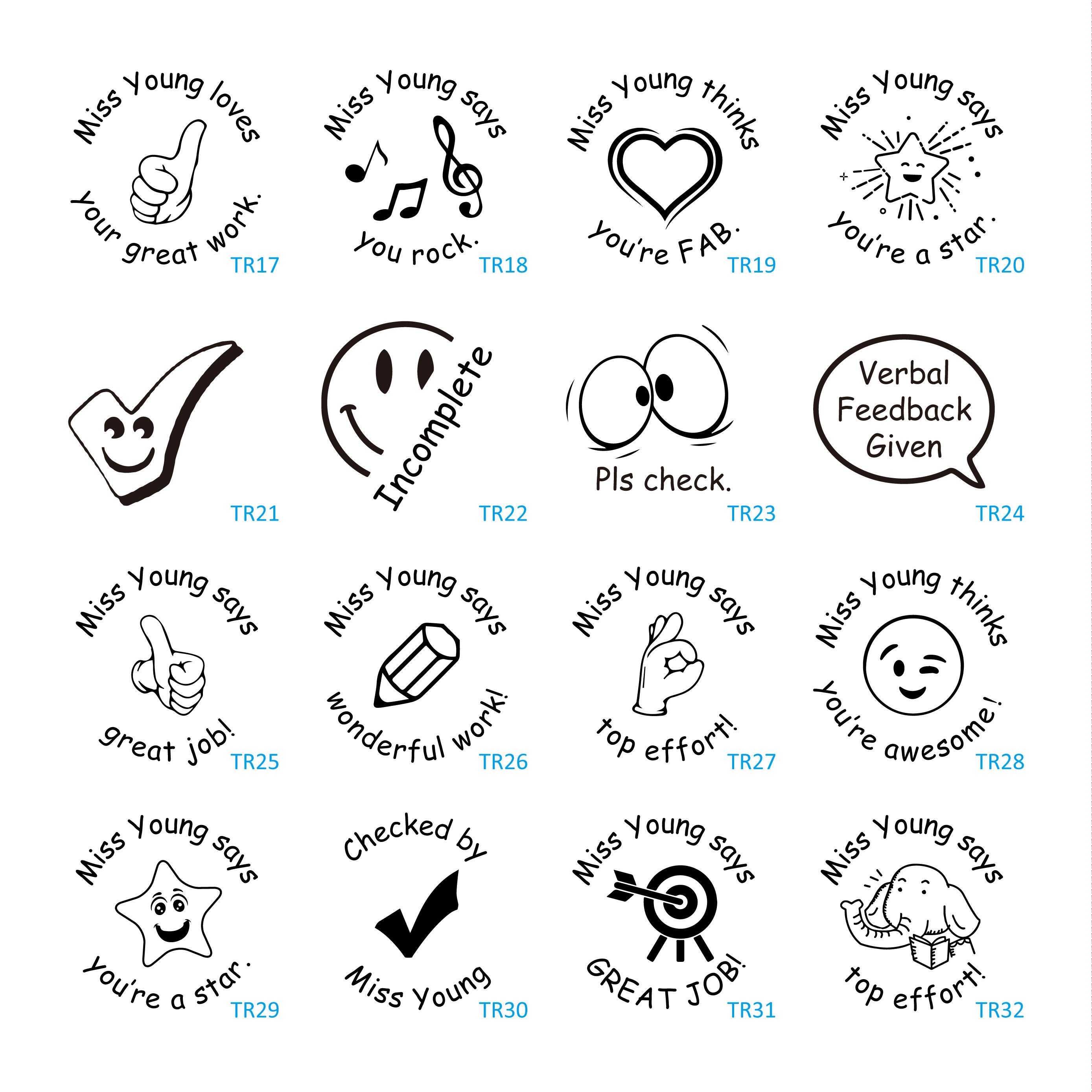 1 Customized Stamp Teacher Stamp Personalized Stamp | Etsy