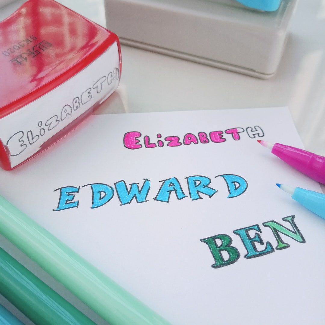 Icolor Name Stamp Personalized Kid's Stamp Customized Stamp Special ...