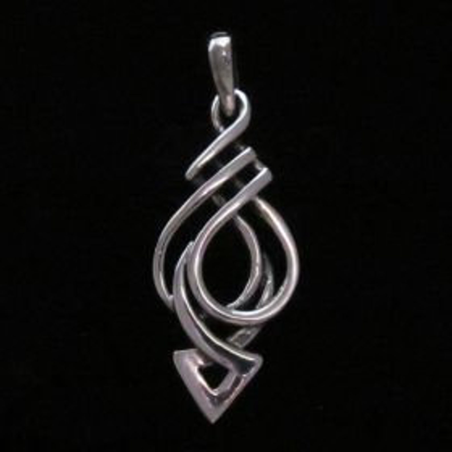 Sterling Silver Celtic Arrow Pendant - Etsy