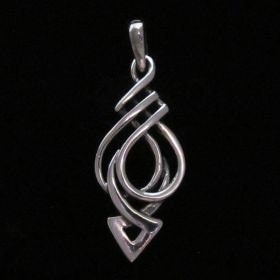Sterling Silver Celtic Arrow Pendant - Etsy