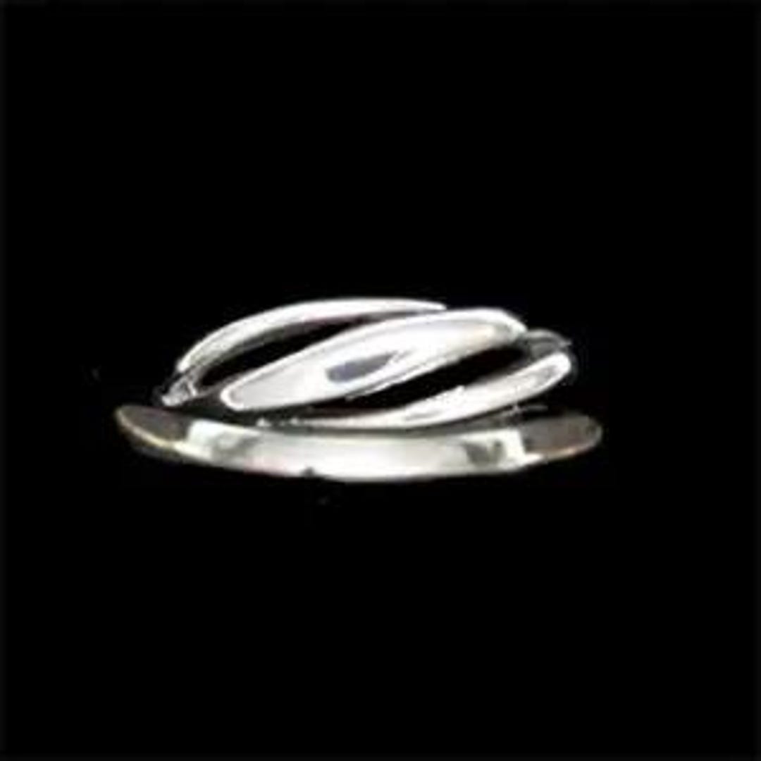 Sterling Silver Diagonal Design Ring - Etsy