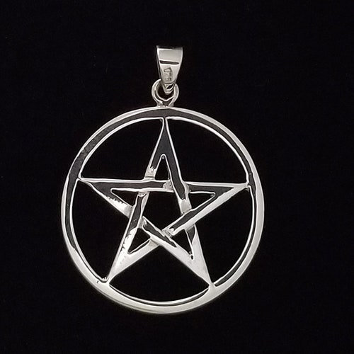 Sterling Silver Little Pentagram Pentacle VERY SMALL - Etsy