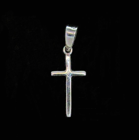 925 Sterling Silver Plain Cross Small Sized Simple Cross. | Etsy