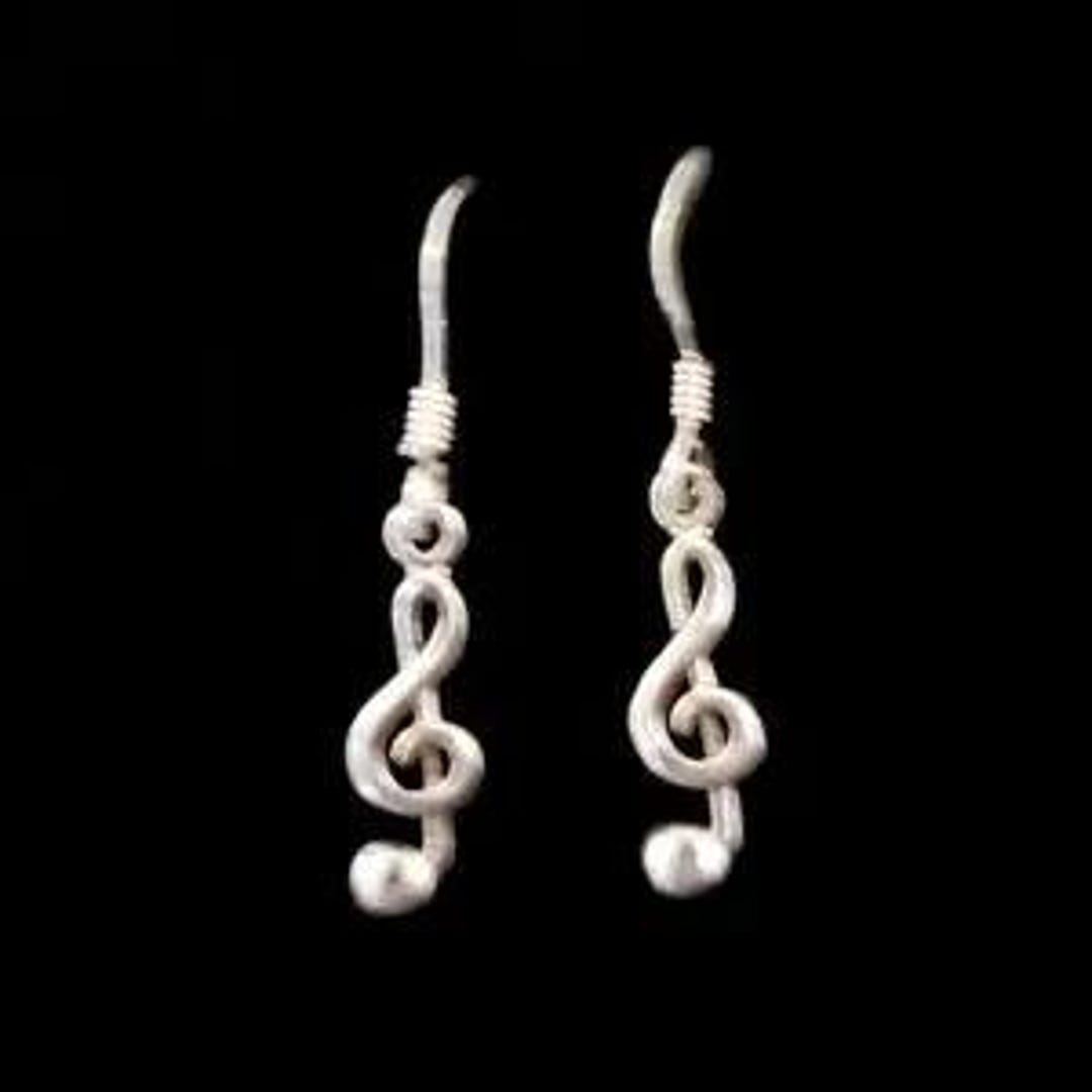 Ss Small Treble Clef Earring - Etsy