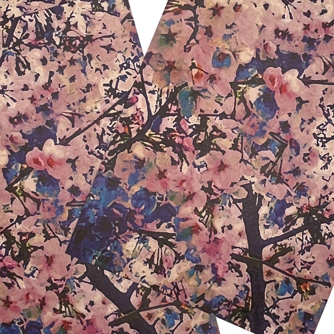 Japanese Postcard 010: Cherry Blossoms (sakura), Japanese Hagaki Size ...