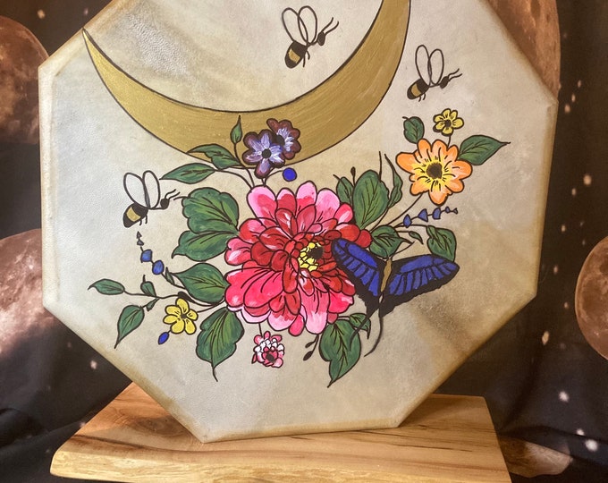 14"bee Shaman Drum,one Example Hand Crafted Instrument - Etsy