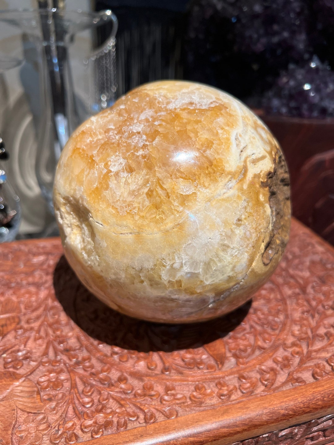 Golden Healer Quartz XL Sphere - Etsy