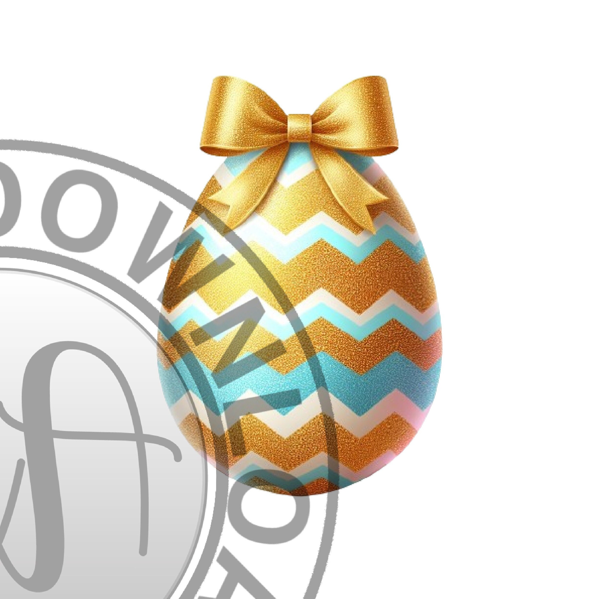 Coquette Easter Egg PNG, Zig Zag Pattern on Easter Egg Clipart, Easter Vibes Coquette Png, Happy ...