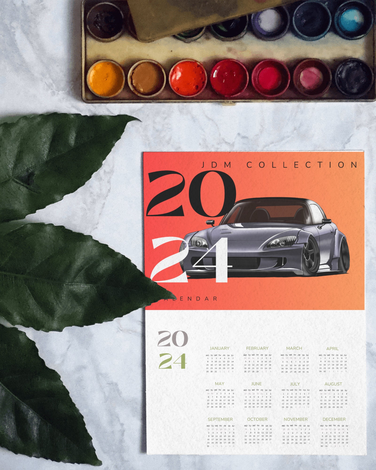 Printable 2024 Calender Jdm Theme Jdm Cars Calendar Car - Etsy