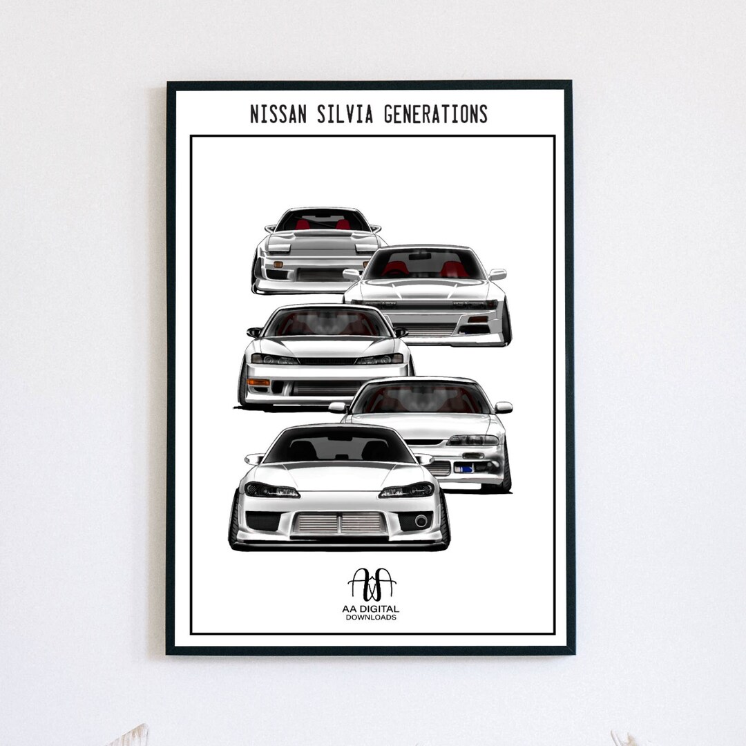 Generations of the Silvia, 240sx , S13, S14, Kouki, Zenki, S15 ...