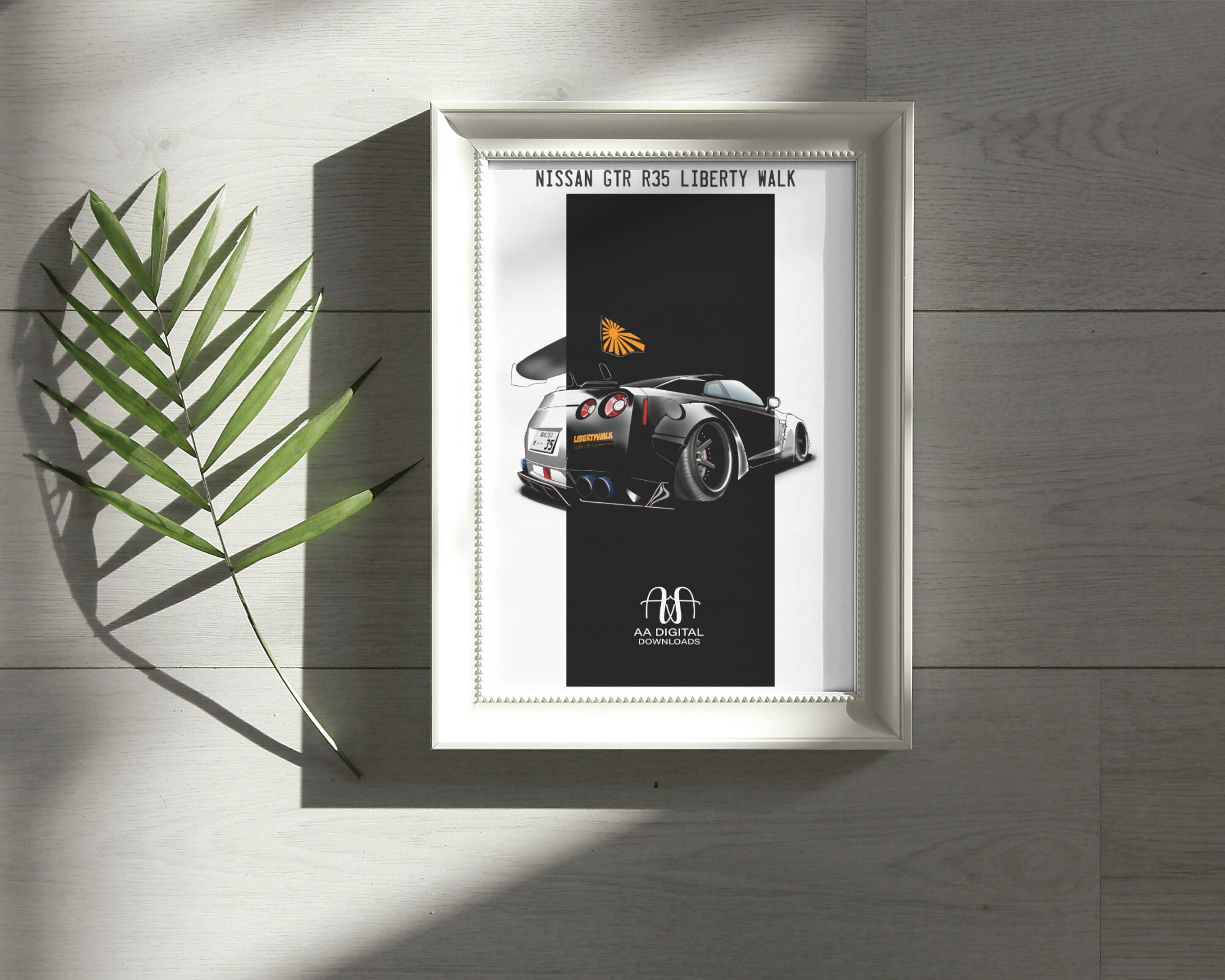 Printable Artwork Nissan Gtr R35 Lbwk Wall Art Liberty Walk - Etsy