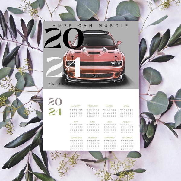 Cars 2024 Planner Printable - Etsy