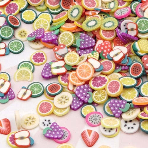 5mm Assorted Polymer Clay Fruit Slices SPRT01 | Etsy