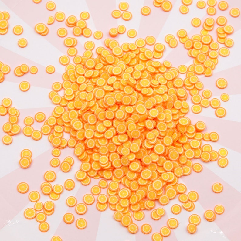 5mm Oranges Polymer Clay Fruit Slices SPRT48 - Etsy