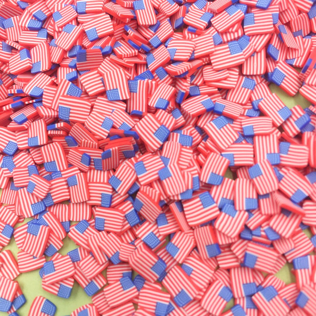 Flag of the United States Polymer Clay Fimo Slices Sprinkles - Etsy