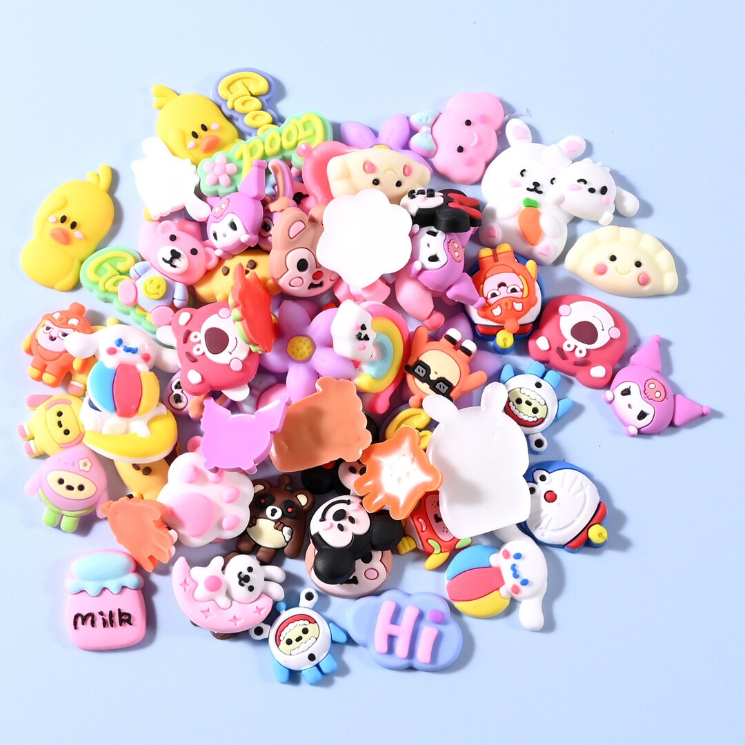 Hybrid Kawaii Soft Silicone Charms Cabochons Ornament or Scrapbook DIY ...