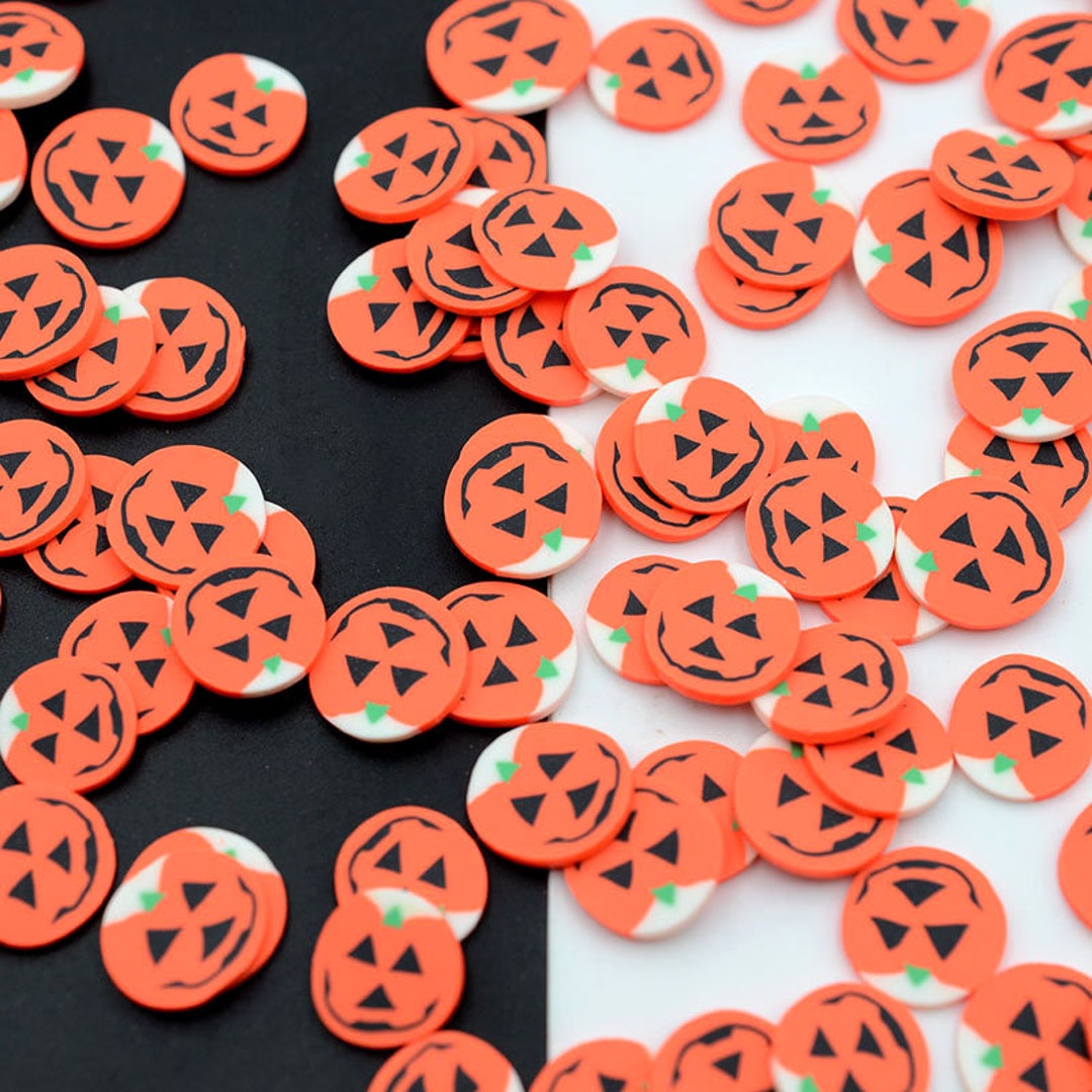 Halloween Pumpkin Polymer Clay Fimo Slices Sprinkles for DIY - Etsy