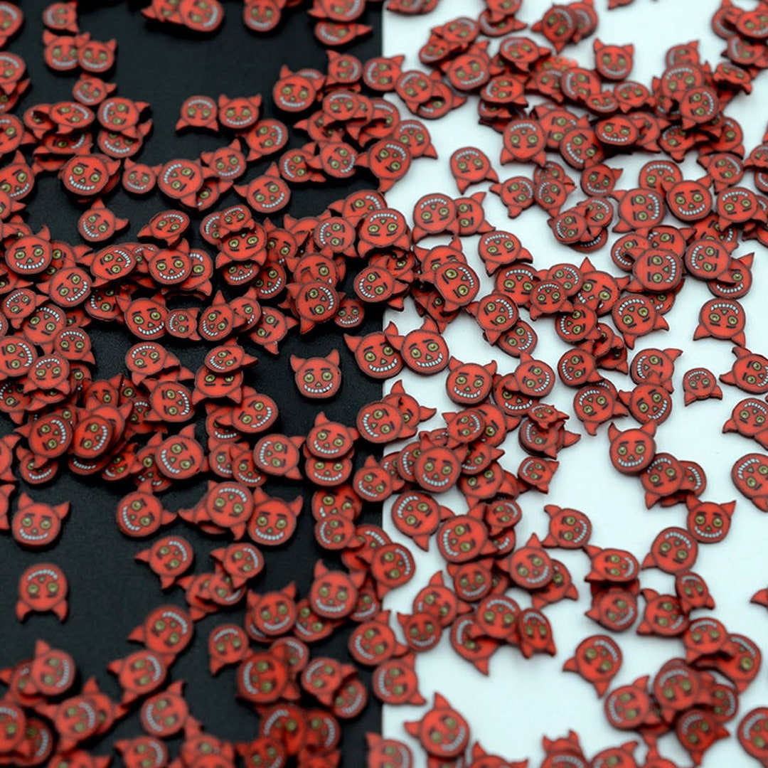 Buy 500g Halloween Demon Polymer Clay Fimo Slices Sprinkles for DIY ...