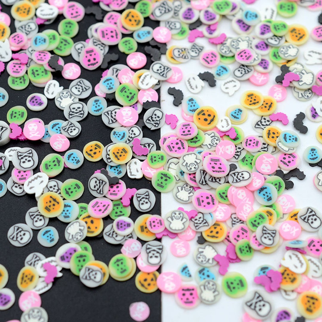 500g Mixing Skull Polymer Clay Sprinkles Fimo Slices for DIY Crafts ...