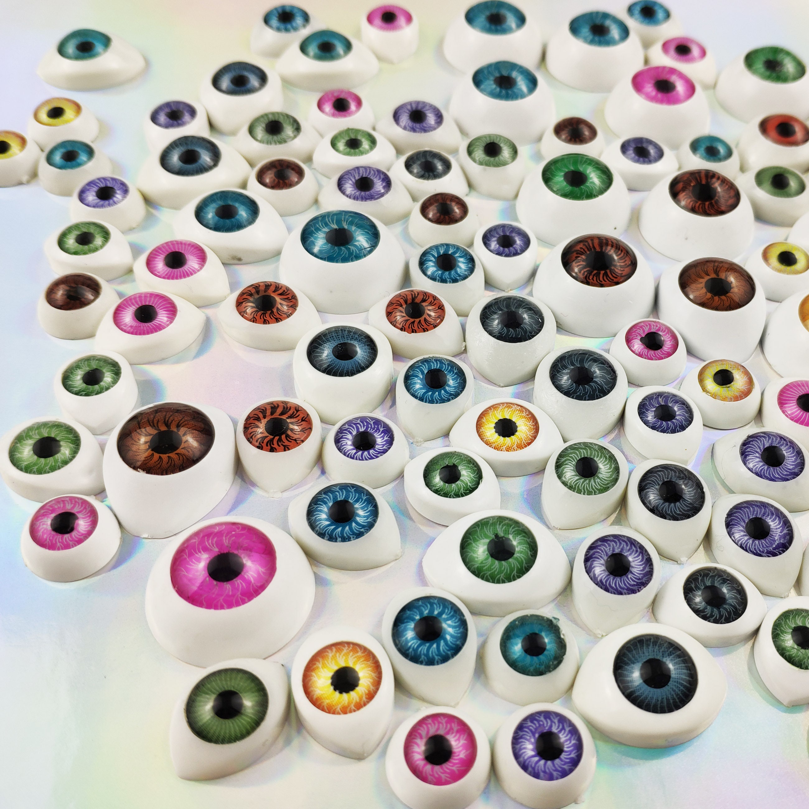100 Mix Color Resin Eyes Resin Eyeball Resin Eye Cabochon | Etsy