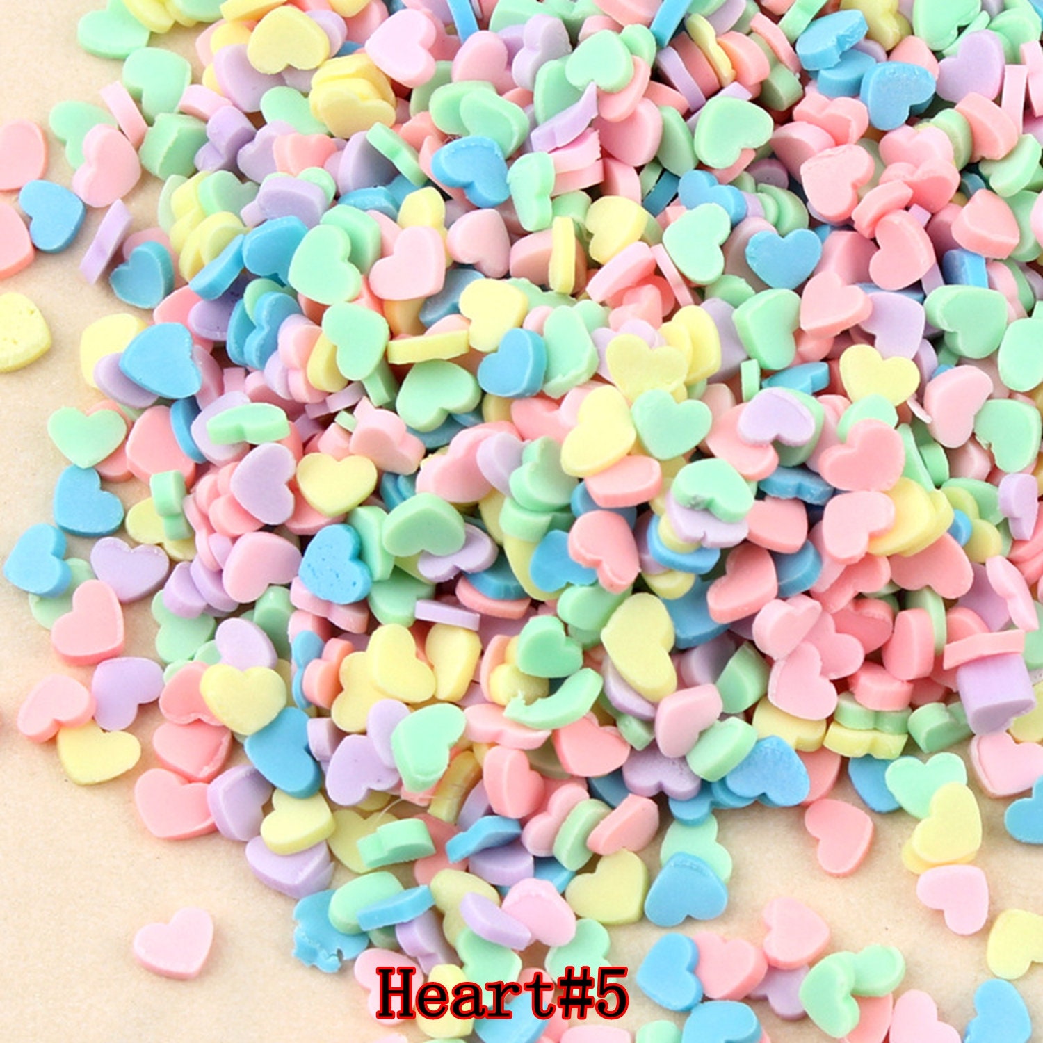 5mm Fake Candy Sprinkles Color Mix Polymer Clay Cabochons | Etsy