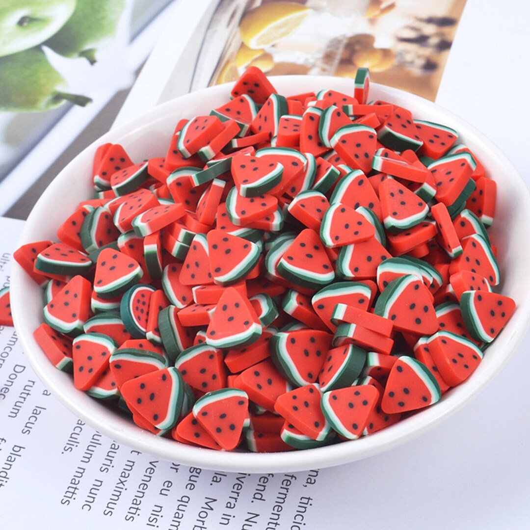10mm Watermelon Polymer Clay Slices SPRT02-L - Etsy